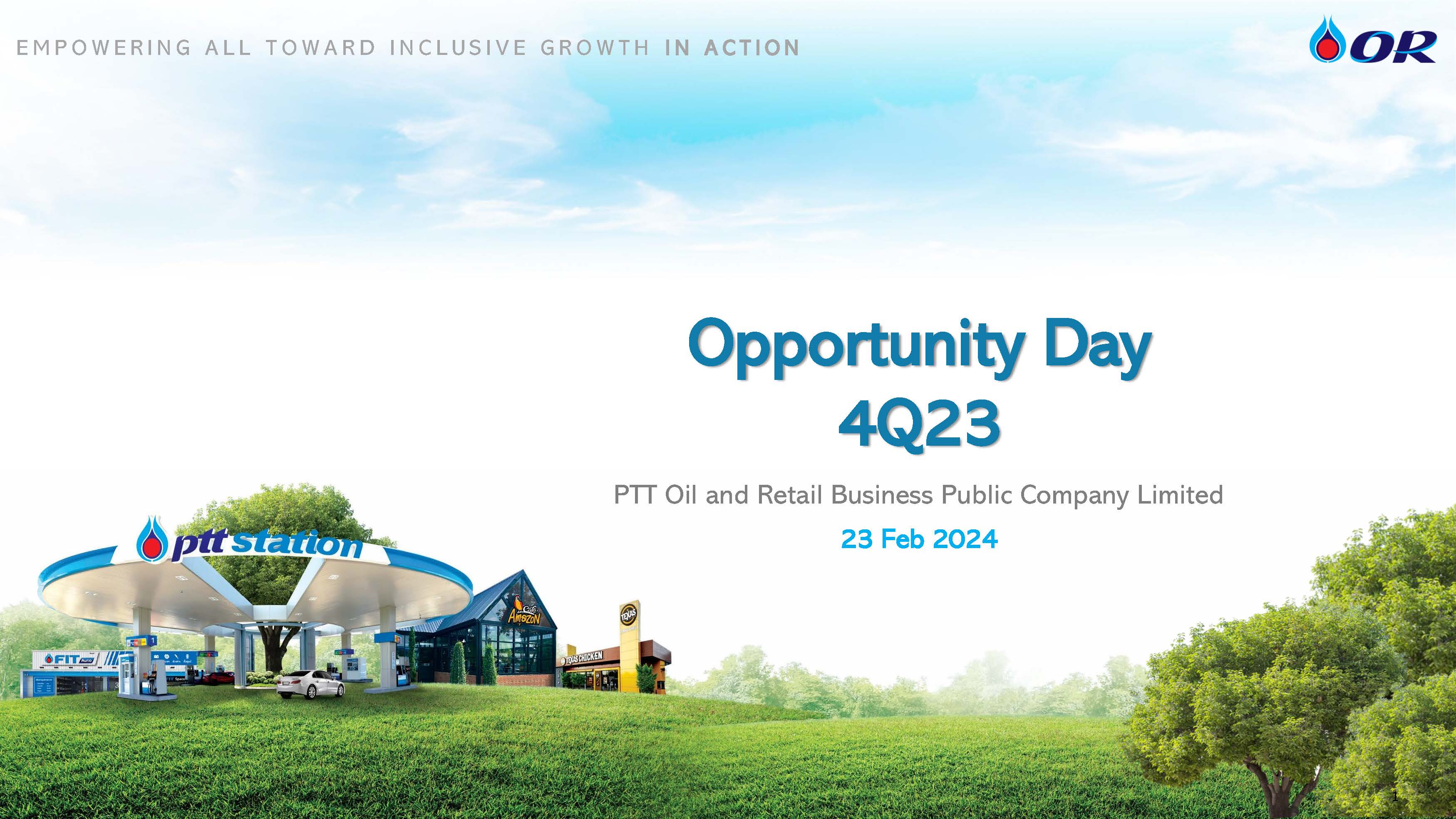 Presentations and Webcasts | PTT Oil and Retail Business